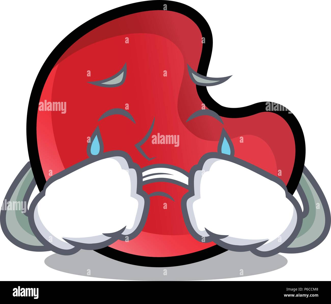 Crying candy moon mascot cartoon Stock Vector Image & Art - Alamy