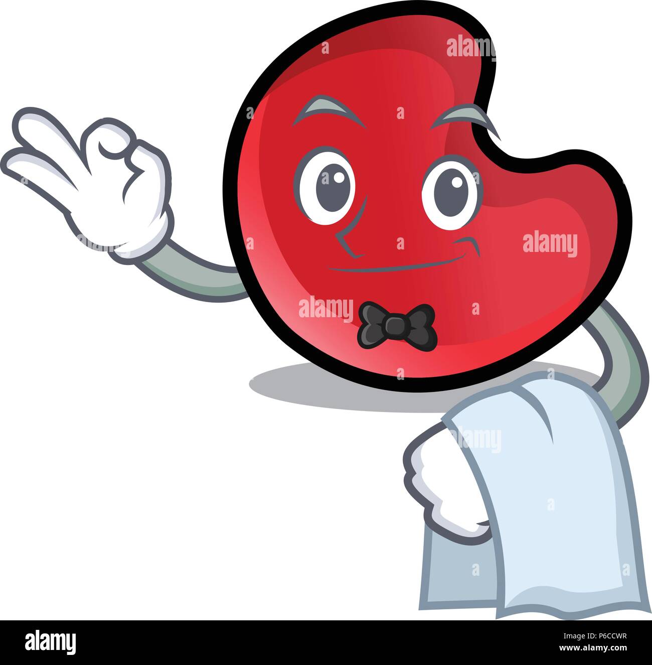 Waiter candy moon mascot cartoon Stock Vector Image & Art - Alamy