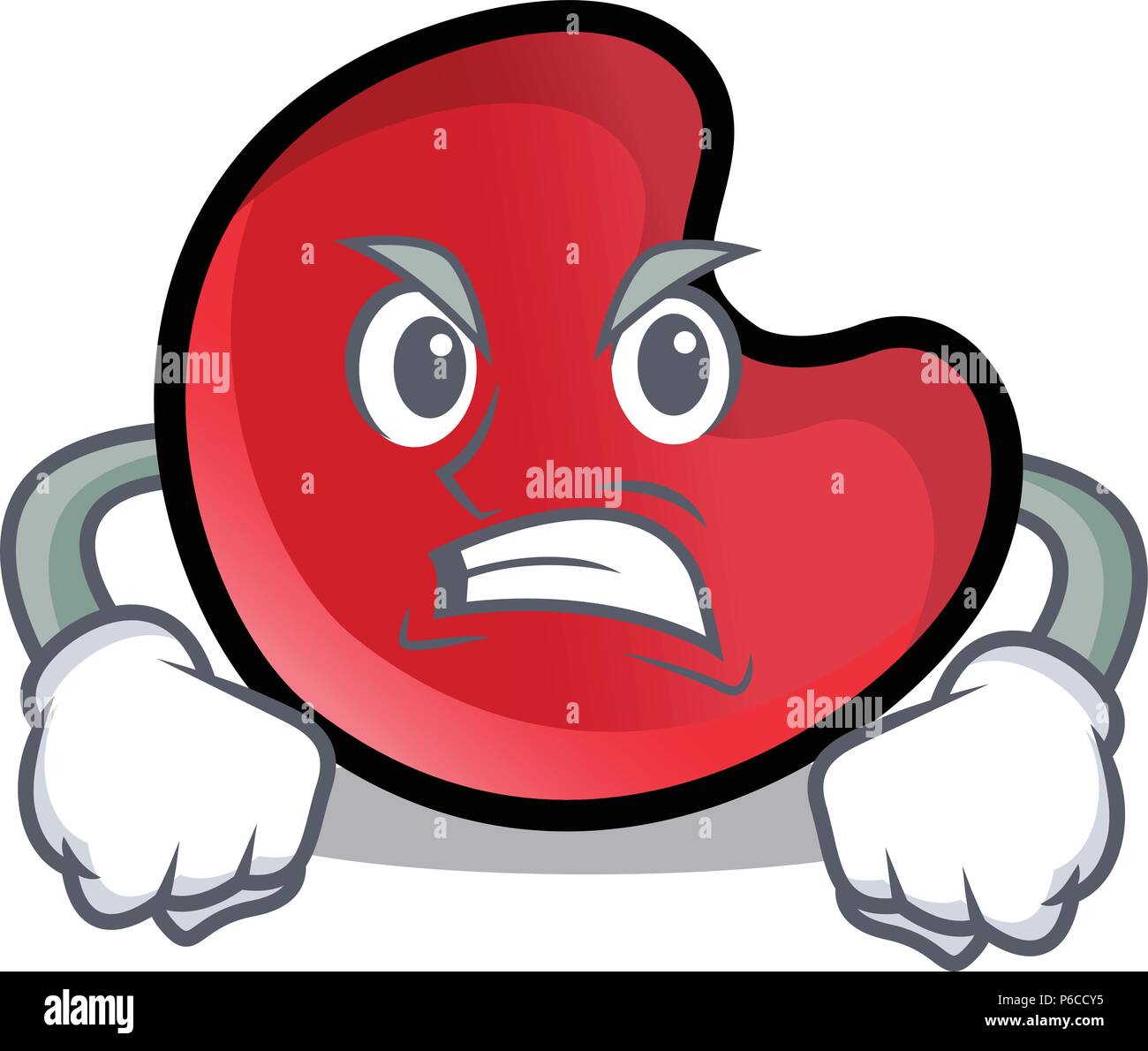 Angry candy moon mascot cartoon Stock Vector Image & Art - Alamy