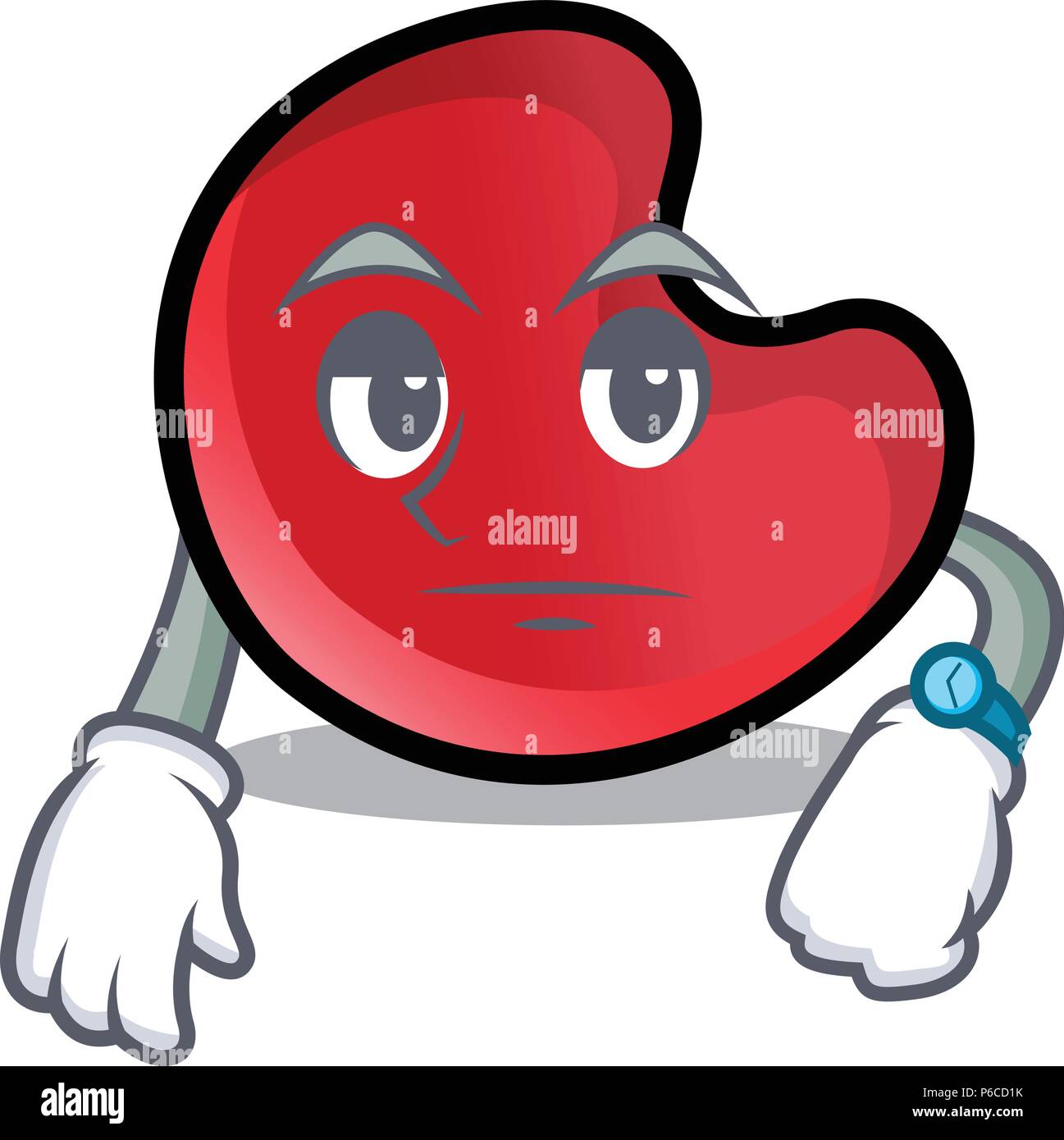 Waiting candy moon mascot cartoon Stock Vector Image & Art - Alamy