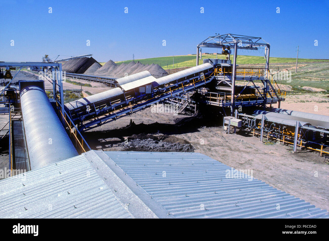 North Africa, Morocco, Youssoufia, mine of black phosphate Stock Photo ...