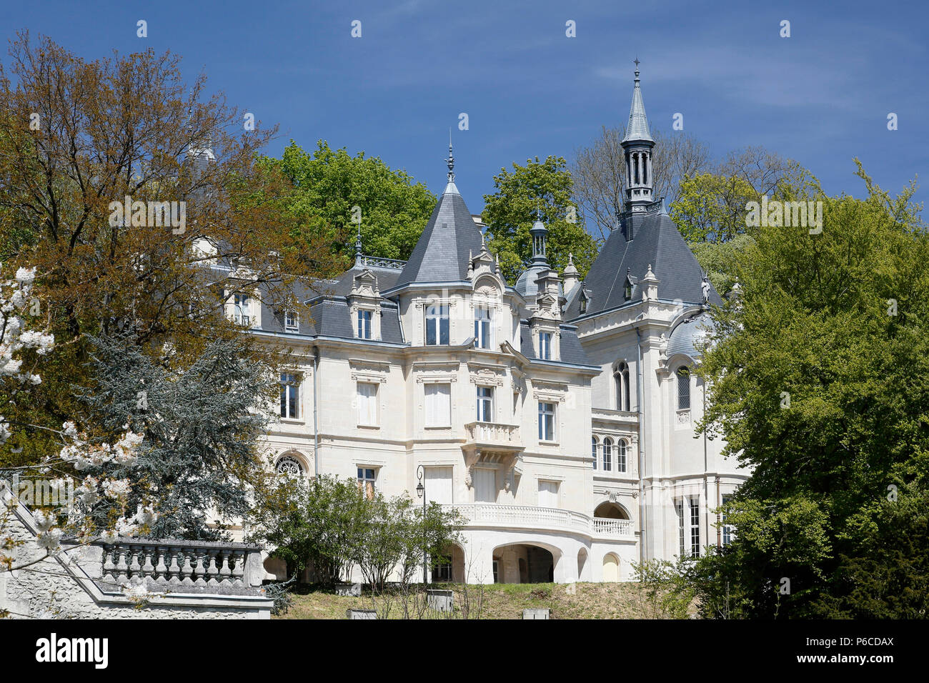 Oise, Pierrefonds Castle Jonval Stock Photo - Alamy