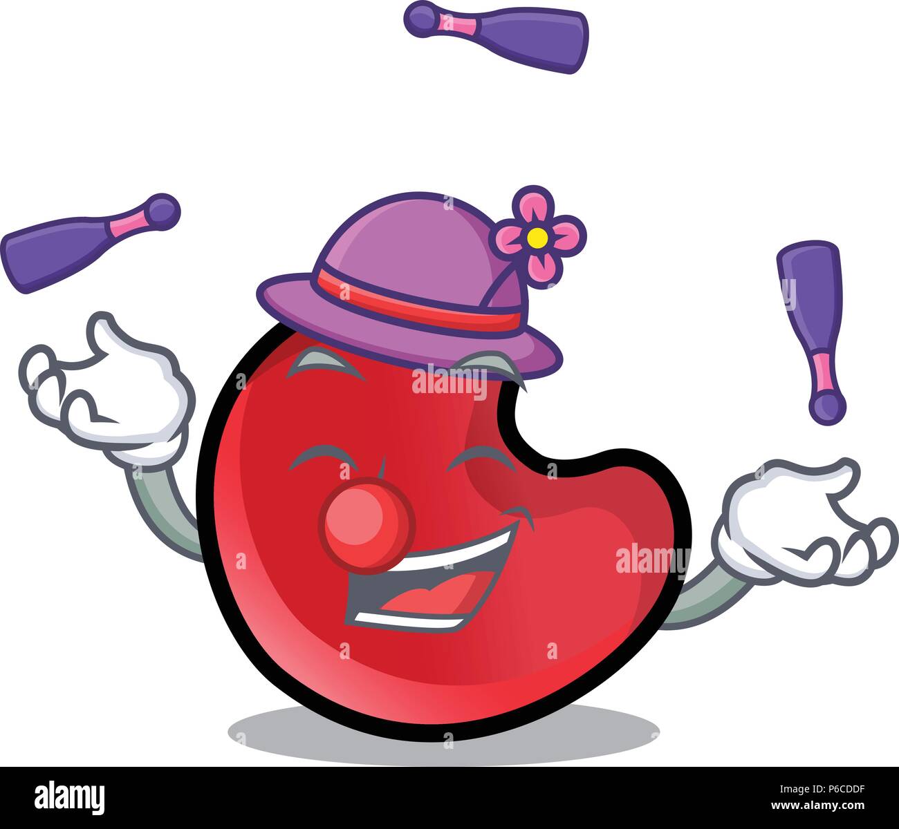 Juggling candy moon mascot cartoon Stock Vector Image & Art - Alamy