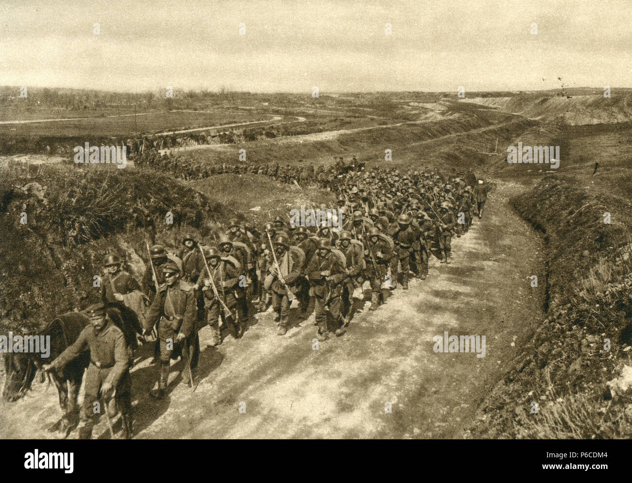 World War 1 German Soldiers Marching