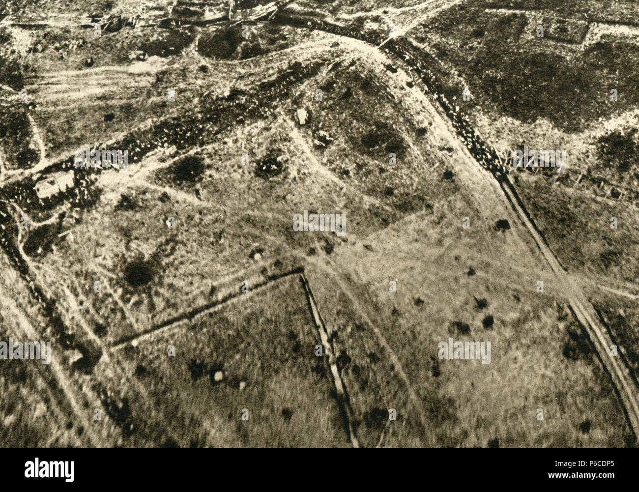 world war i, crater field, ww1, wwi, world war one Stock Photo - Alamy