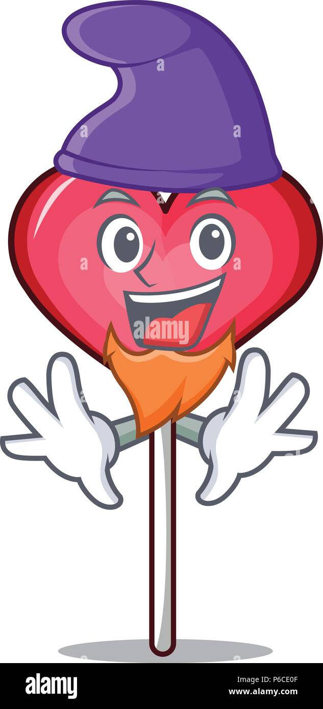 Elf heart lollipop character cartoon Stock Vector Image & Art - Alamy
