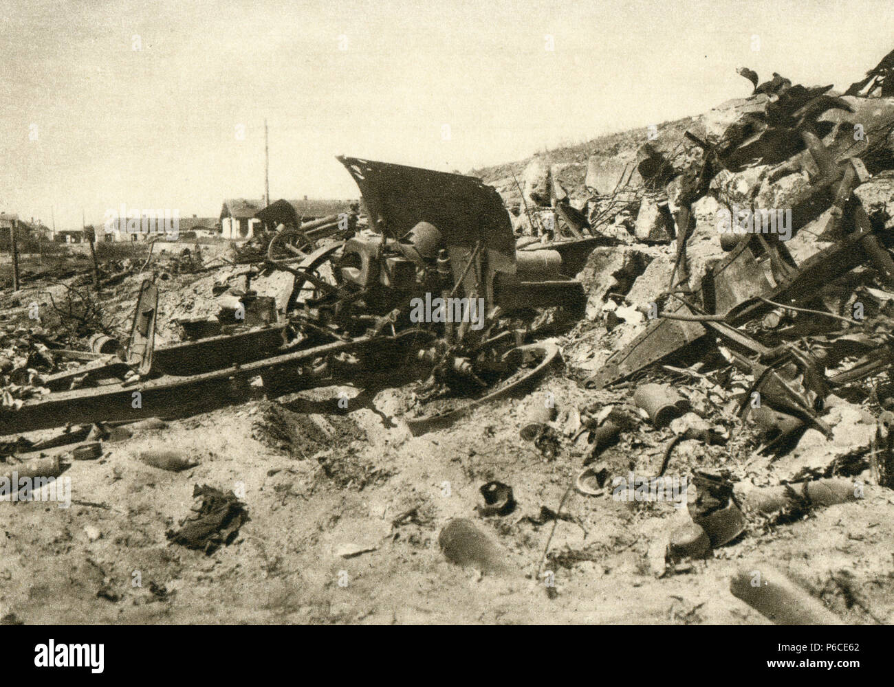 artillery, destruction, eastern front, ww1, wwi, world war one Stock ...