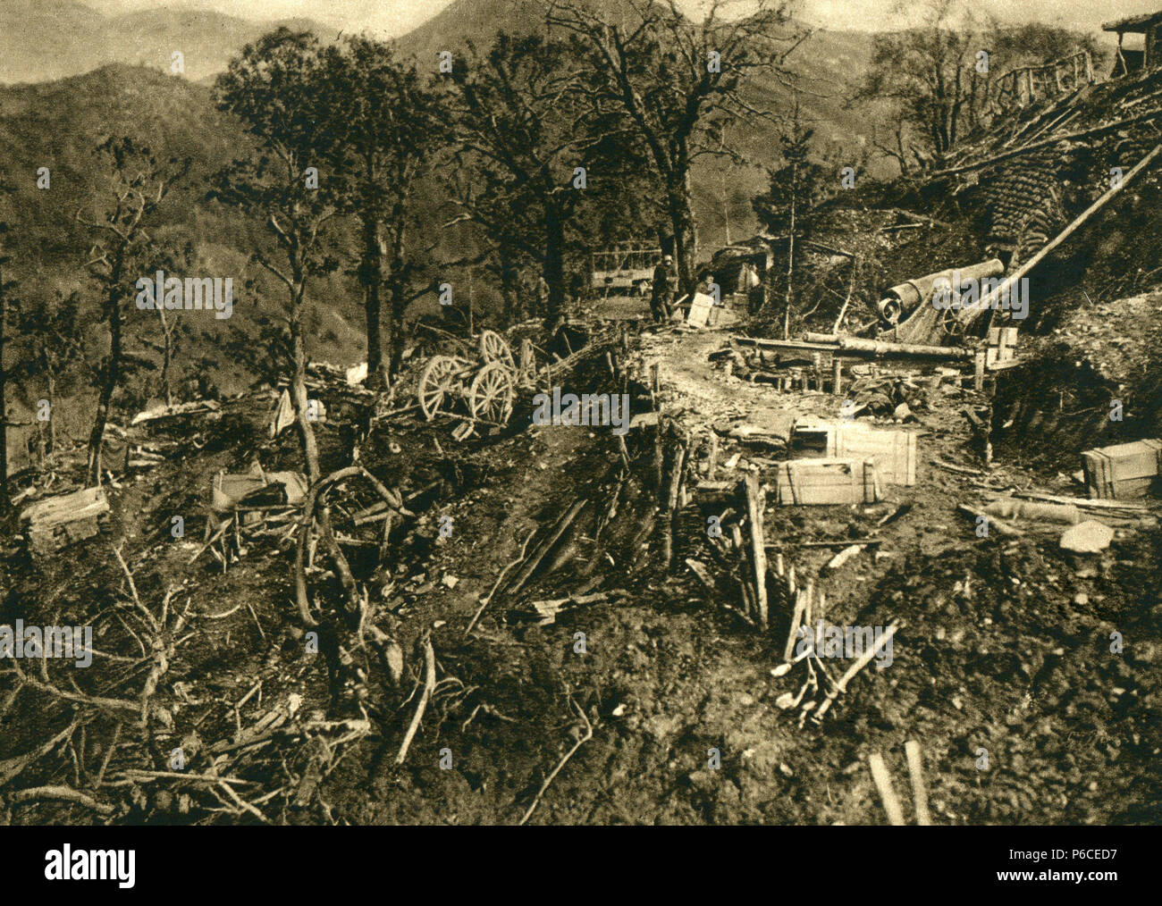offensive, battle terrain, eastern front, ww1, wwi, world war one Stock ...