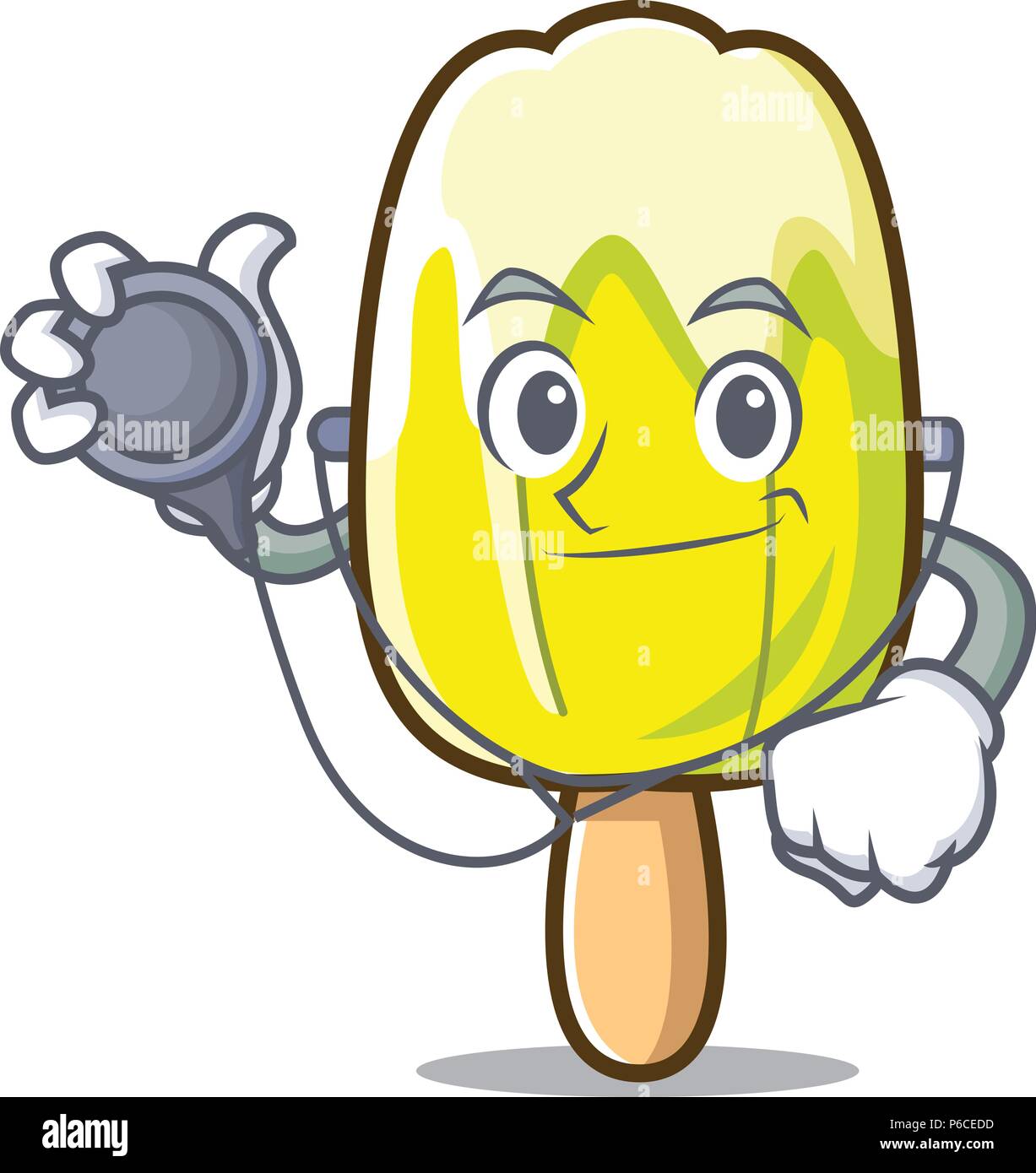 Doctor lemon ice cream character cartoon Stock Vector Image & Art - Alamy