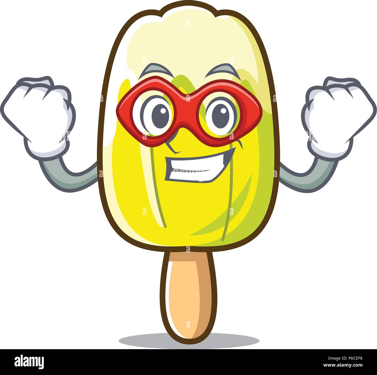 Super hero lemon ice cream character cartoon Stock Vector Image & Art ...