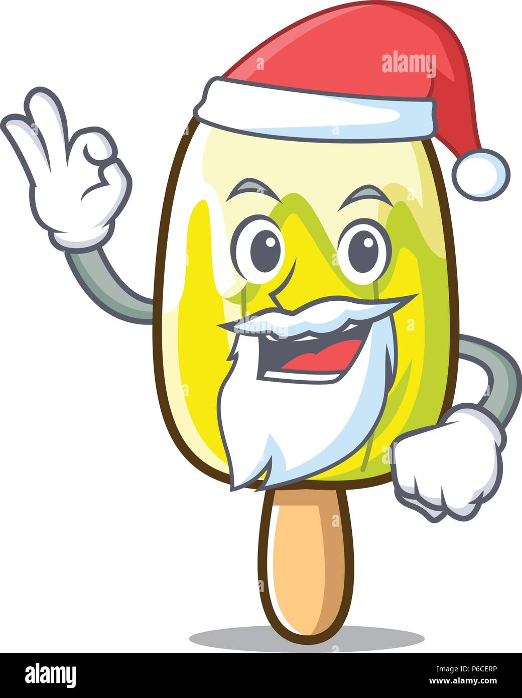 Santa lemon ice cream mascot cartoon Stock Vector Image & Art - Alamy