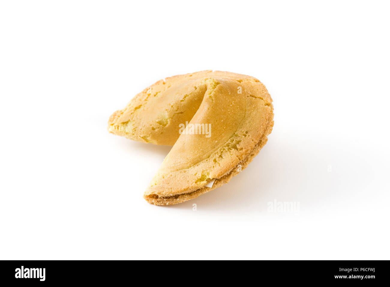 Fortune cookie isolated on white background Stock Photo - Alamy