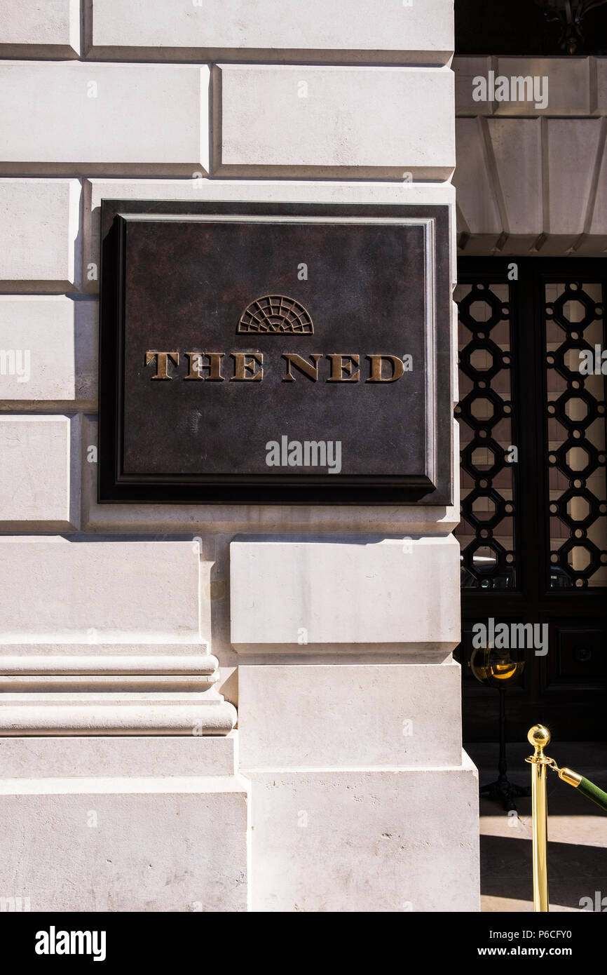 The Ned hotel housed in the former Midland Bank building on Poultry ...