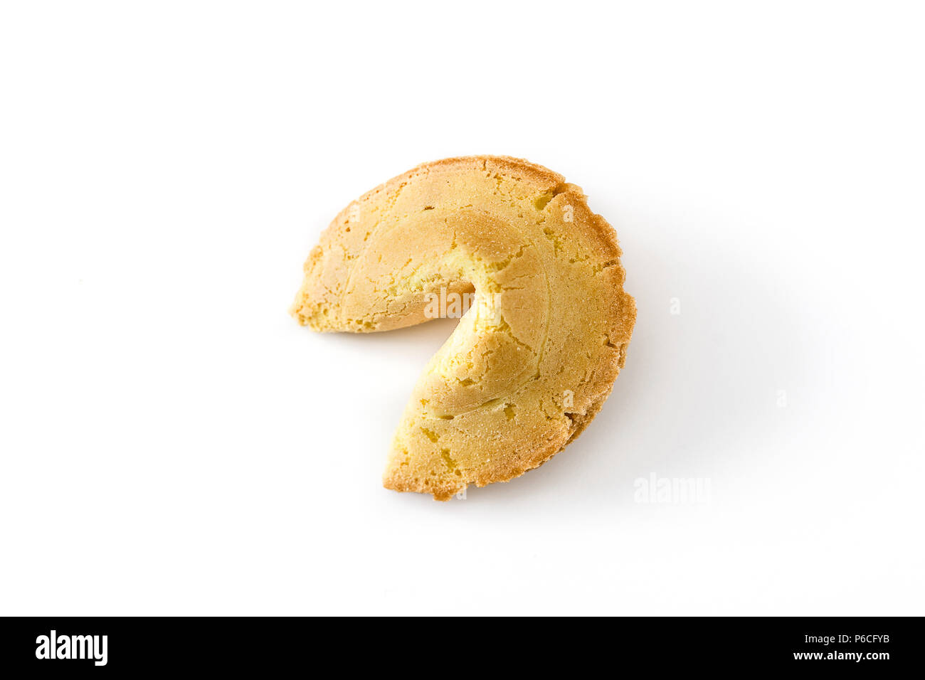 Fortune cookie isolated on white background Stock Photo - Alamy