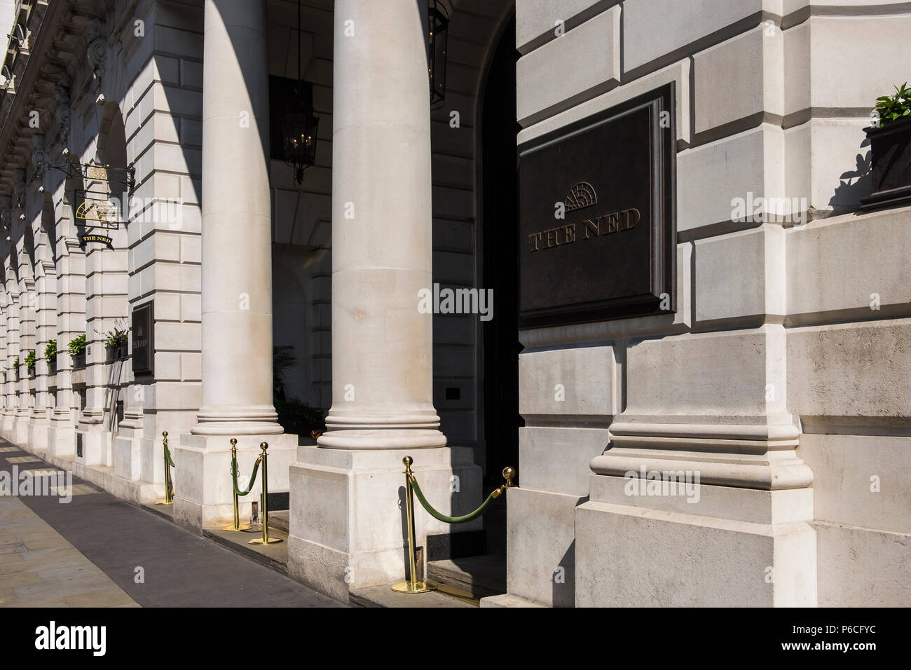 The Ned hotel housed in the former Midland Bank building on Poultry ...