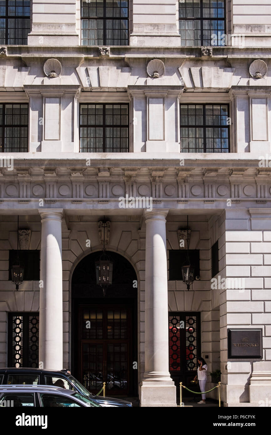The Ned hotel housed in the former Midland Bank building on Poultry ...