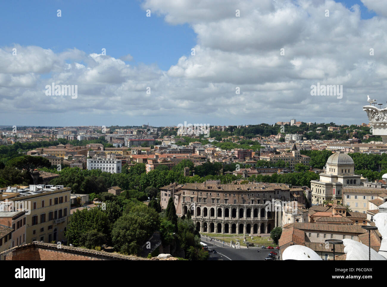 Aerial view of Coliseum Stock Photo - Alamy