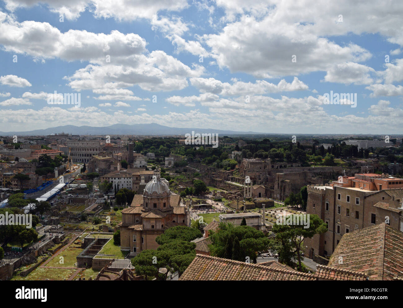 Aerial view of Coliseum Stock Photo - Alamy