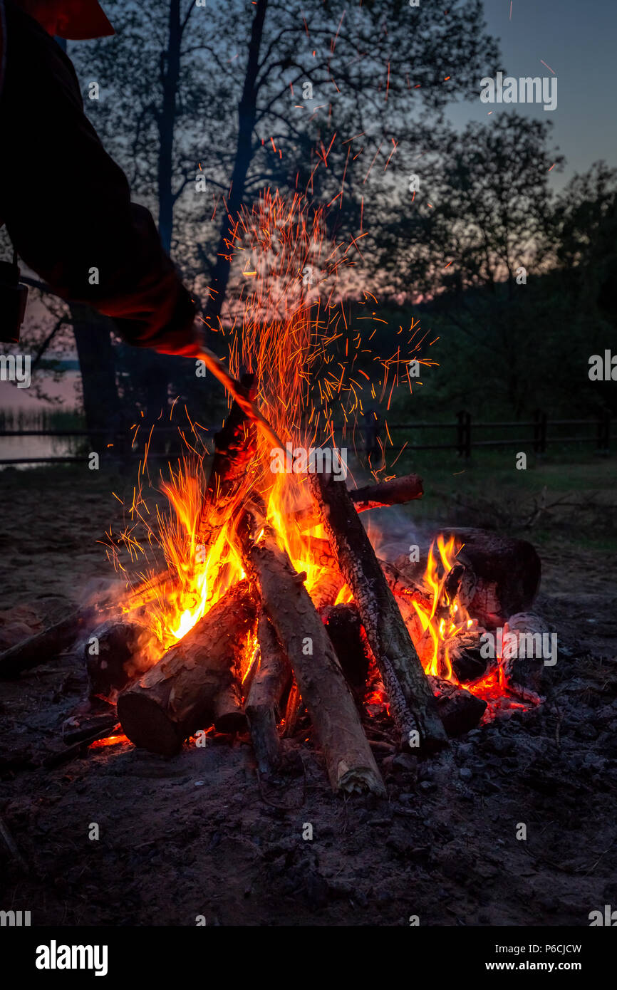 Beautiful bonfire hi-res stock photography and images - Alamy