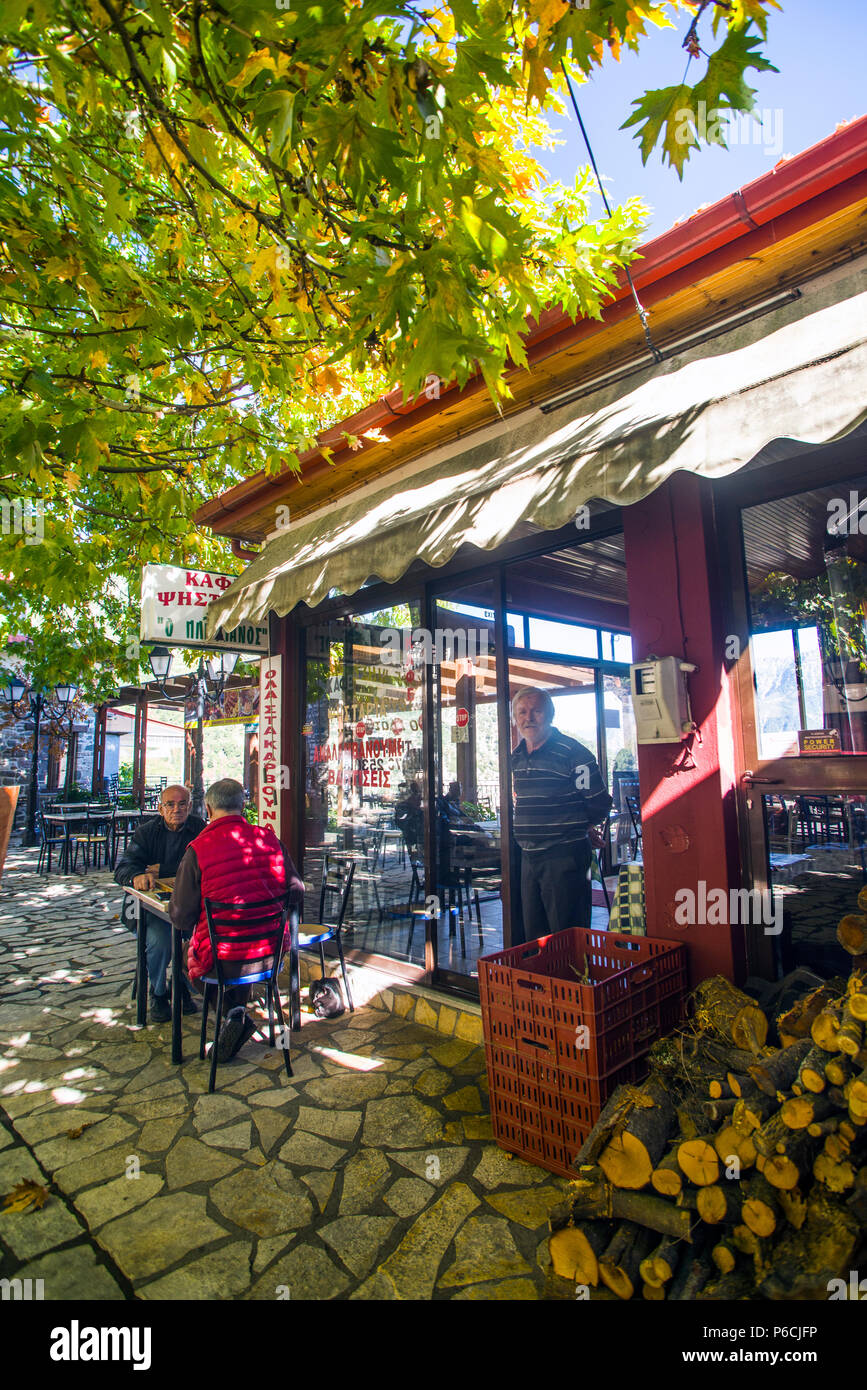 europe, greece, evritania, karpenisi, prousos, village Stock Photo - Alamy
