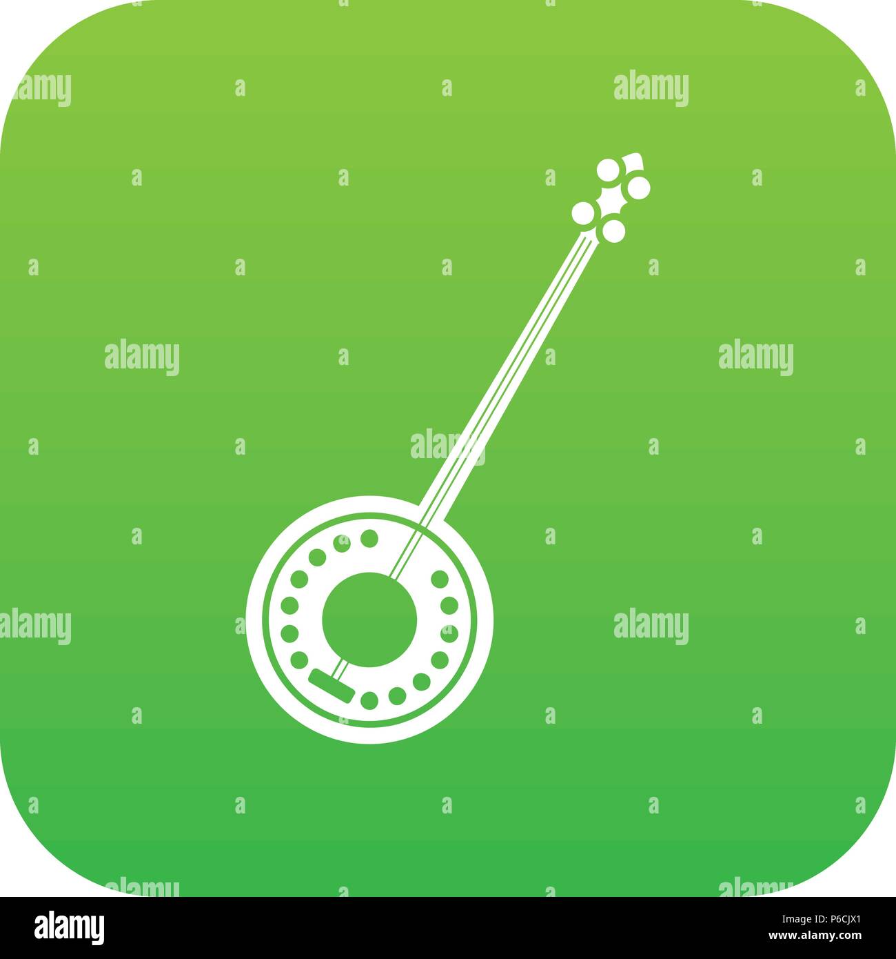 Banjo icon digital green Stock Vector Image & Art - Alamy
