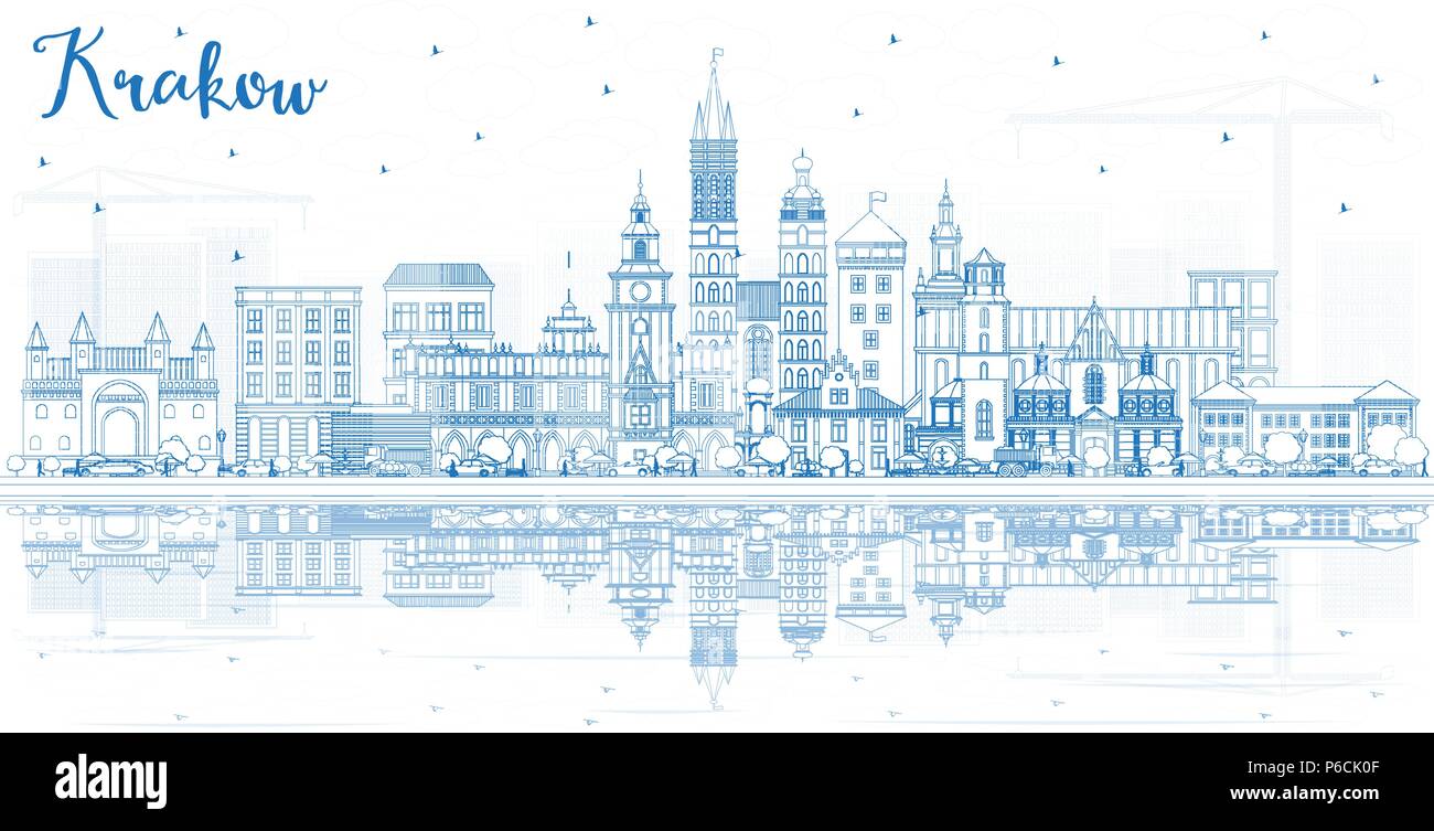 Krakow buildings Stock Vector Images - Alamy