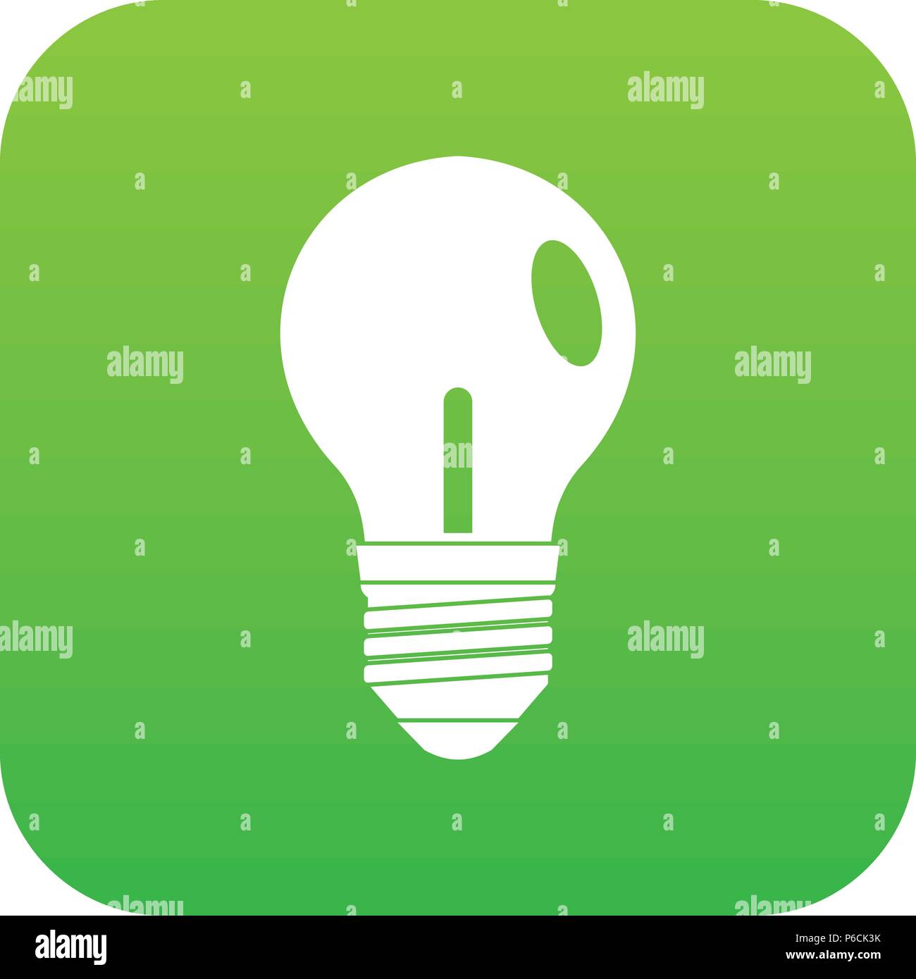 Light bulb icon digital green Stock Vector Image & Art - Alamy