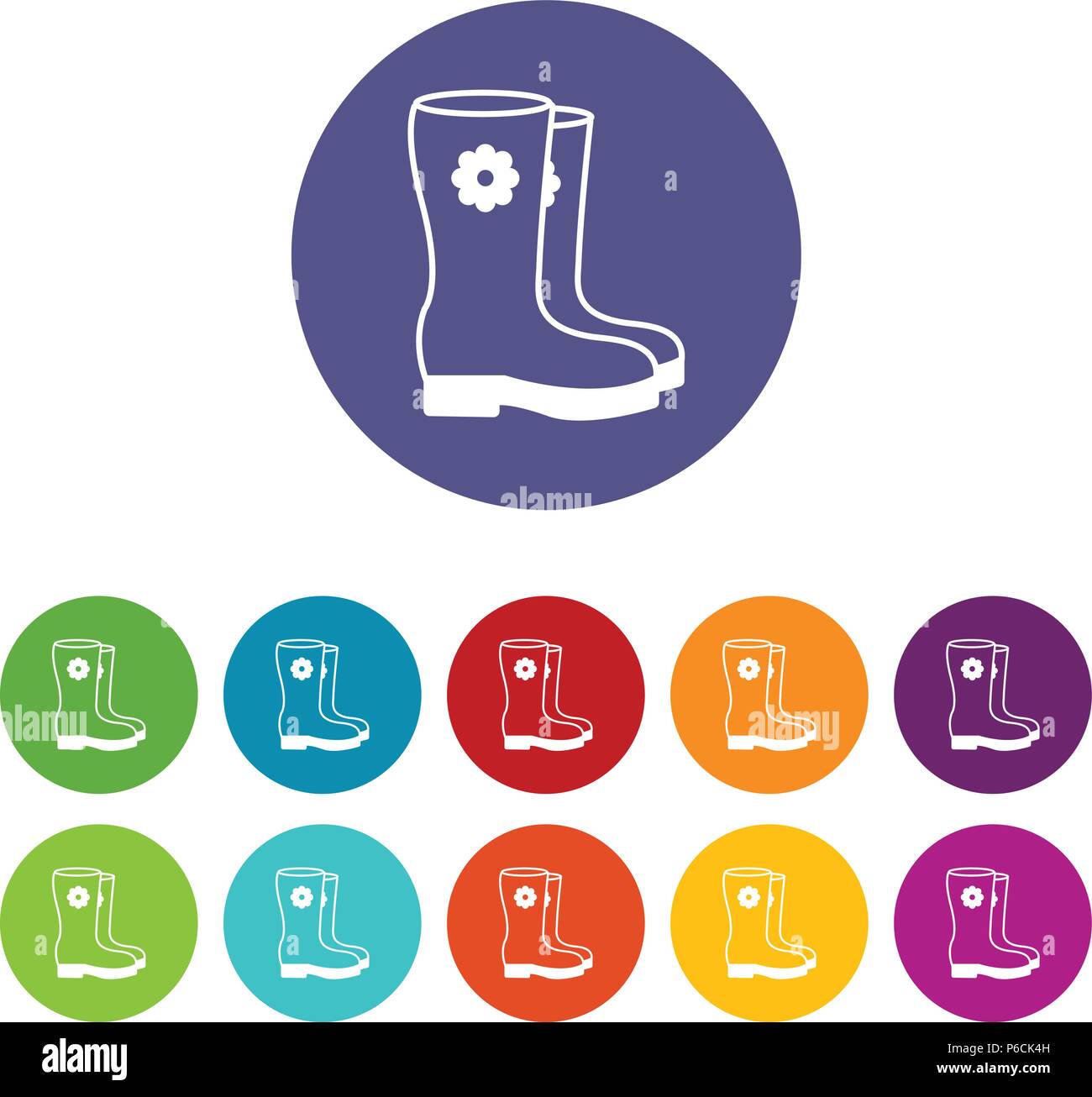 Wellington boots puddle Stock Vector Images - Alamy