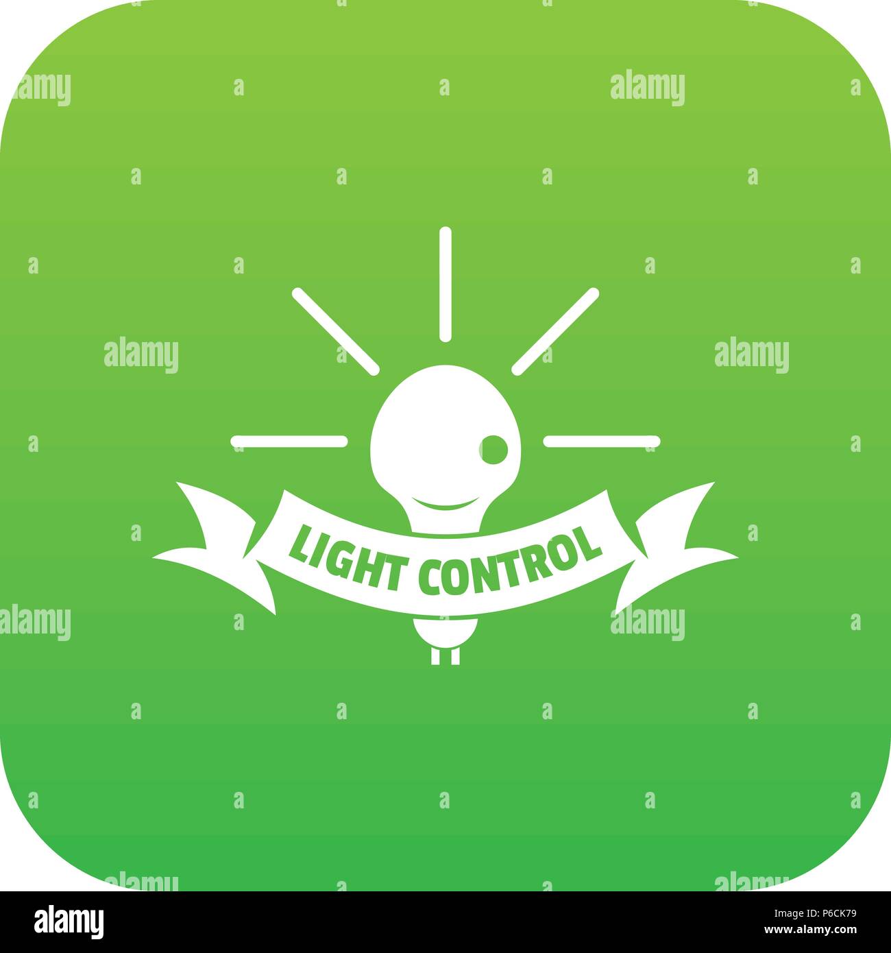Light control icon green vector Stock Vector Image & Art - Alamy