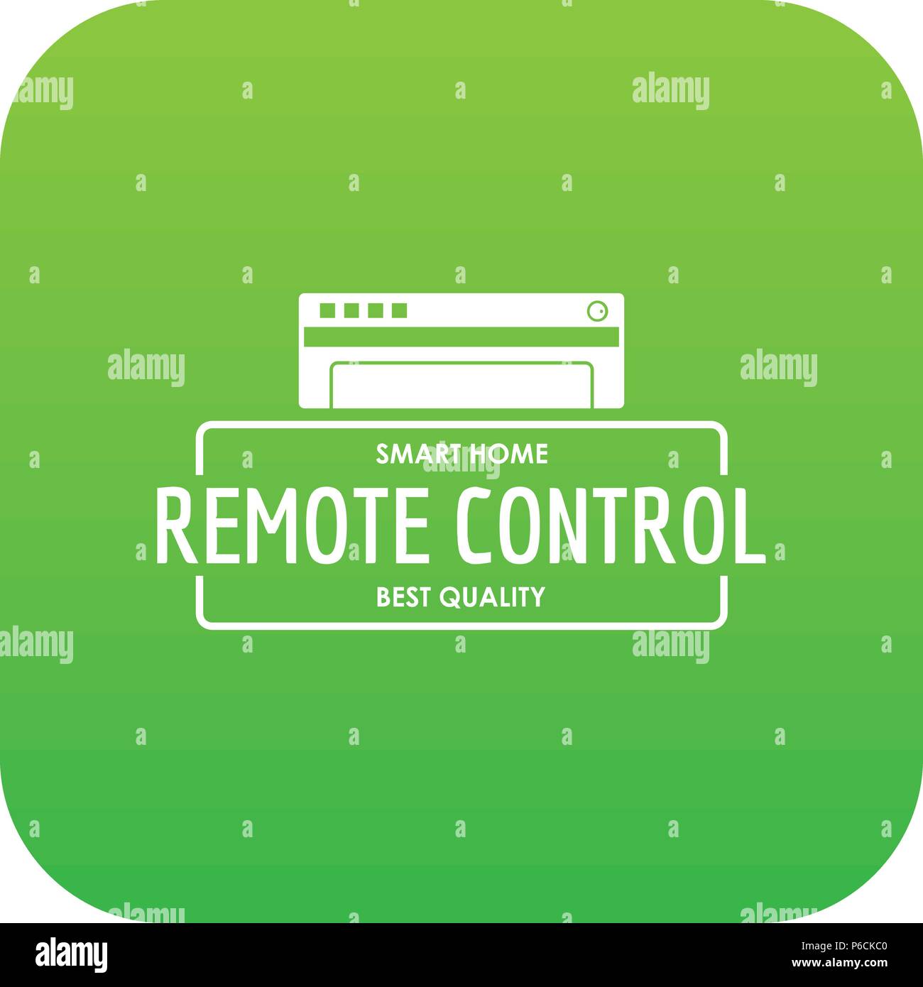 Remote control icon green vector Stock Vector Image & Art - Alamy