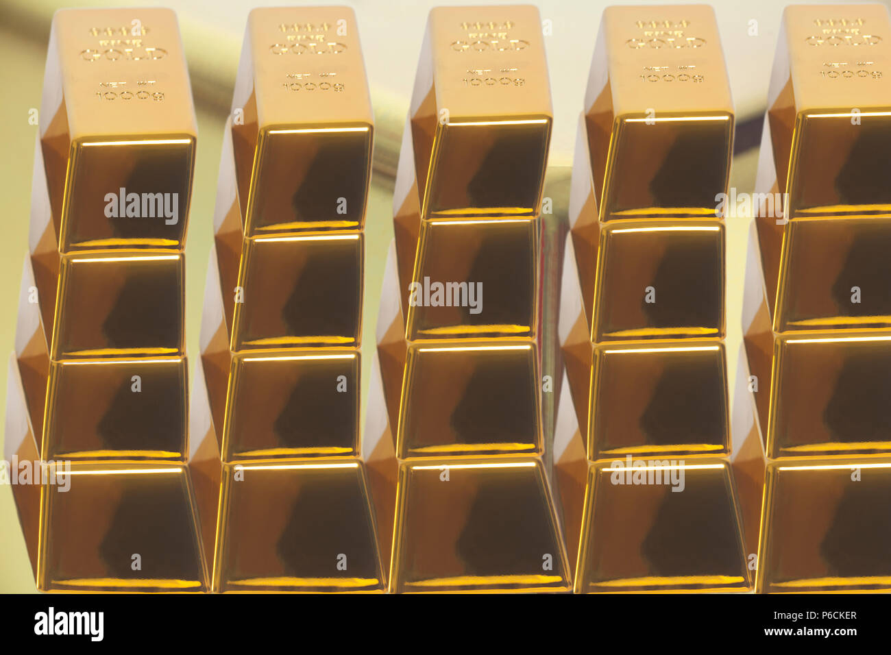 Stacked bars of gold bullion closeup .Financial concept Stock Photo - Alamy