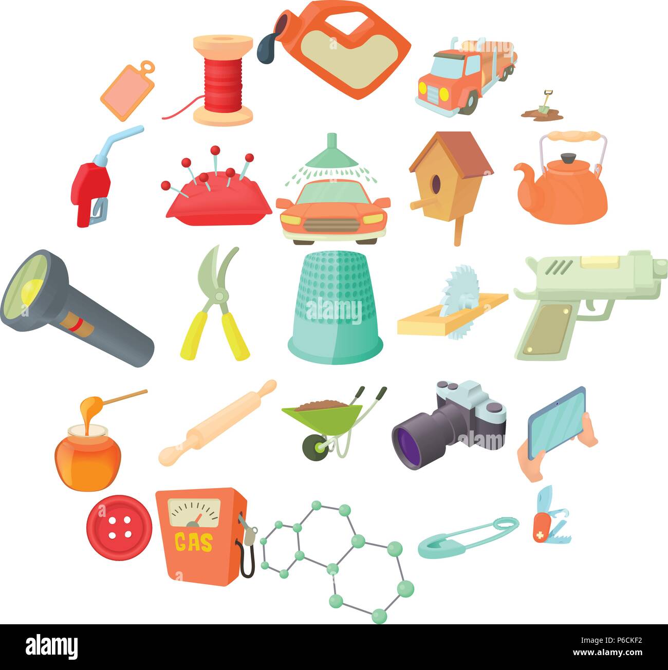 Craft icons set, cartoon style Stock Vector Image & Art - Alamy