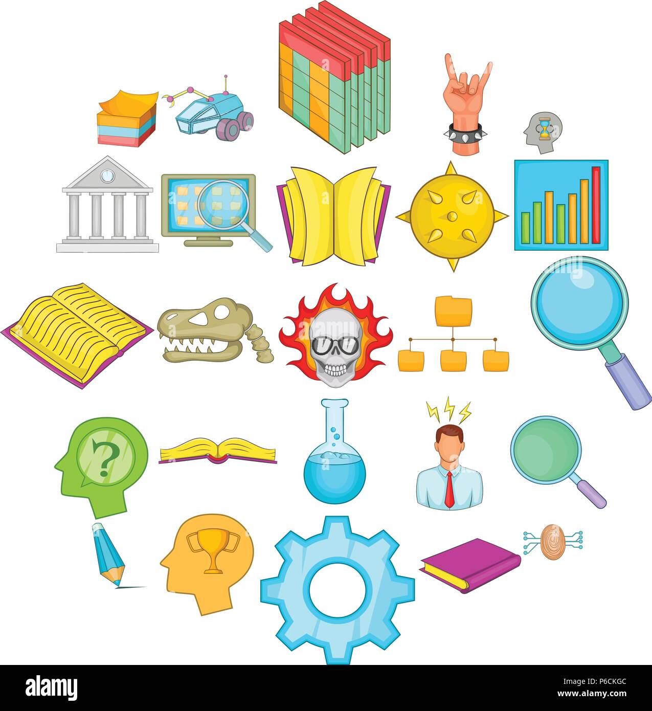 Rated power icons set, cartoon style Stock Vector Image & Art - Alamy