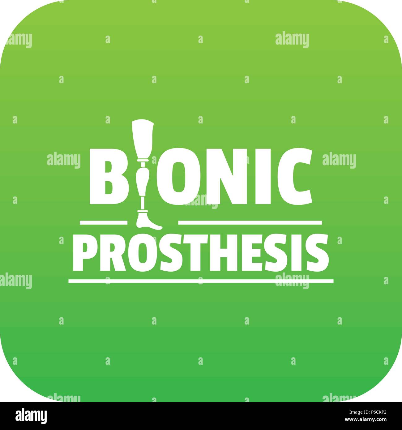 Bionic prosthesis logo simple hi-res stock photography and images - Alamy