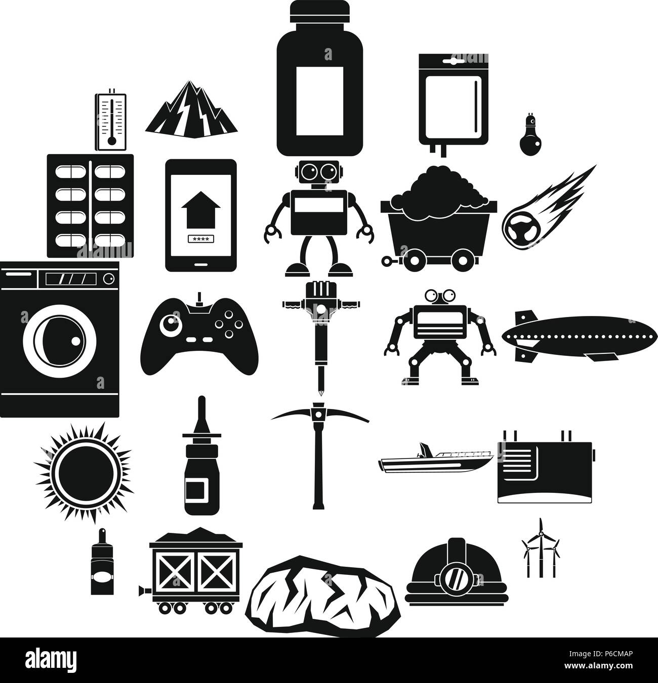 Software icons set, simple style Stock Vector Image & Art - Alamy