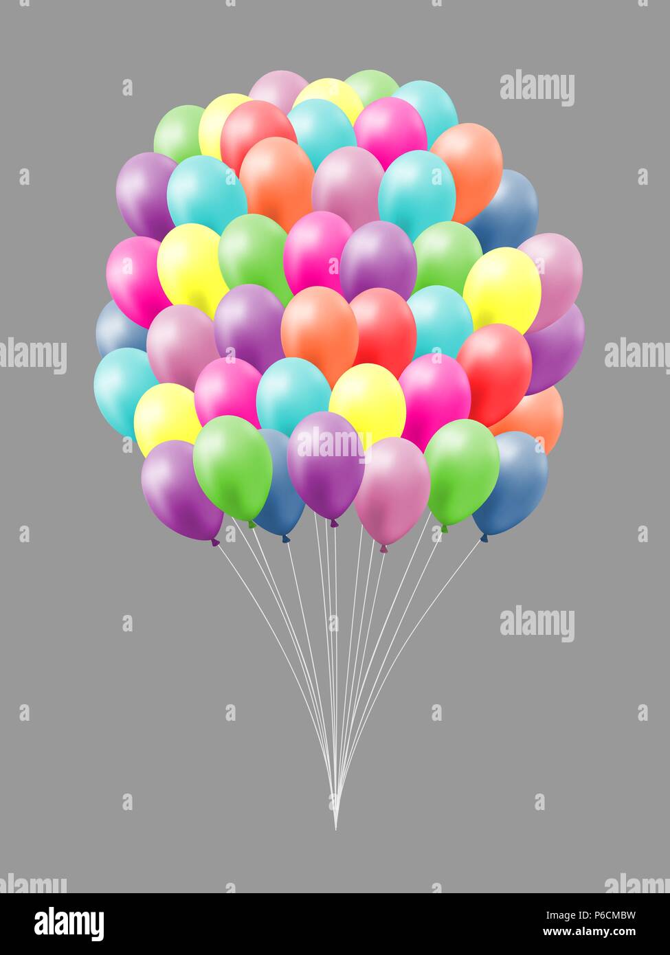 3d balloons hi-res stock photography and images - Alamy