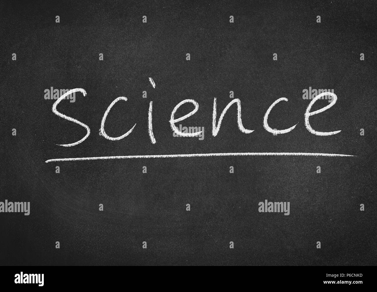 science concept word on a blackboard background Stock Photo - Alamy