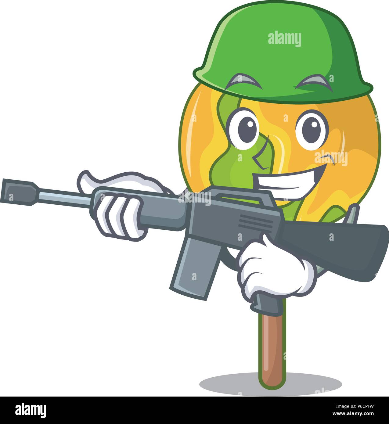 Army candy apple character cartoon Stock Vector Image & Art - Alamy