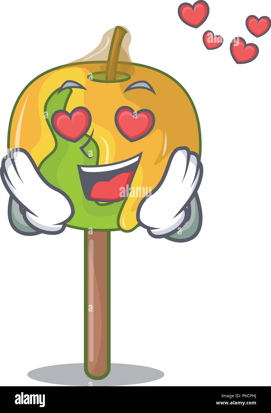 In love candy apple mascot cartoon Stock Vector Image & Art - Alamy