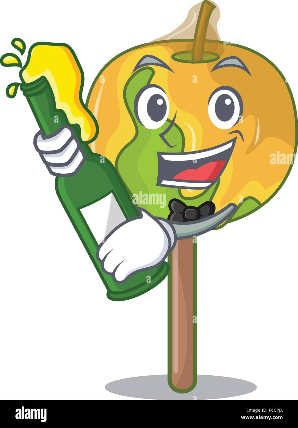 With beer candy apple mascot cartoon Stock Vector Image & Art - Alamy