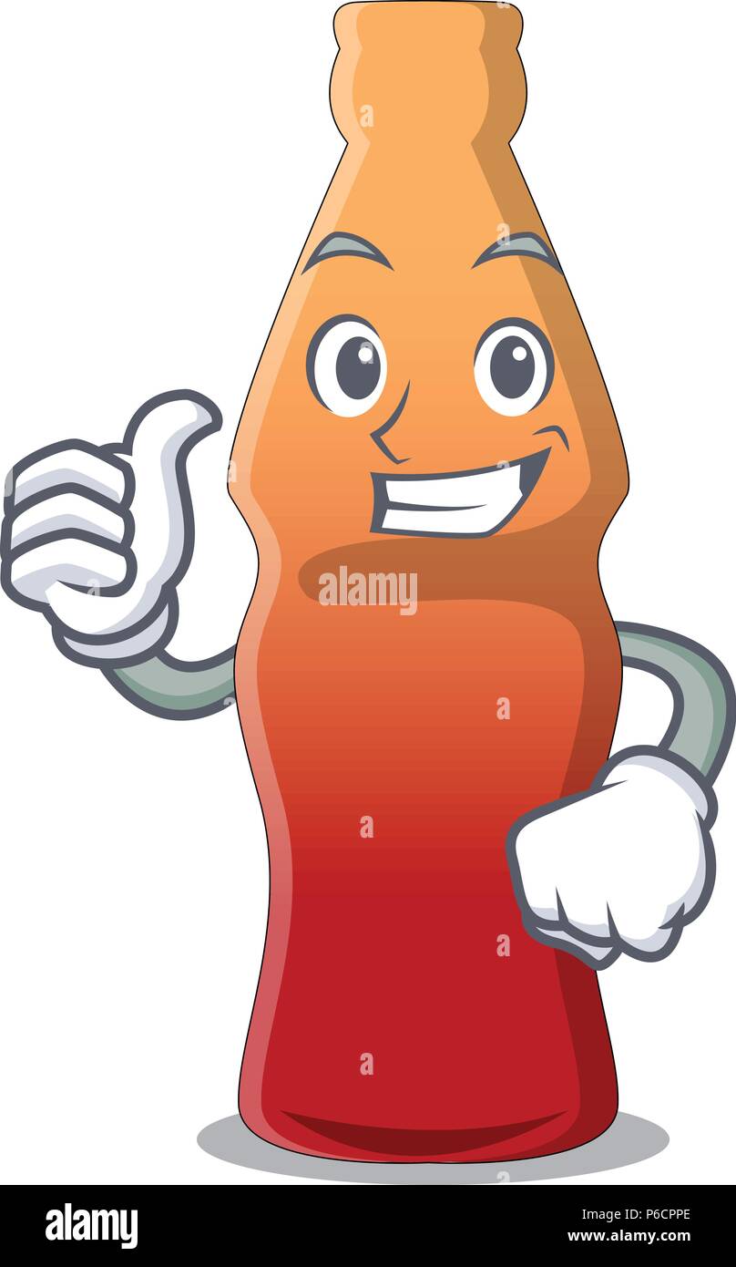Thumbs up cola bottle jelly candy character cartoon Stock Vector Image ...