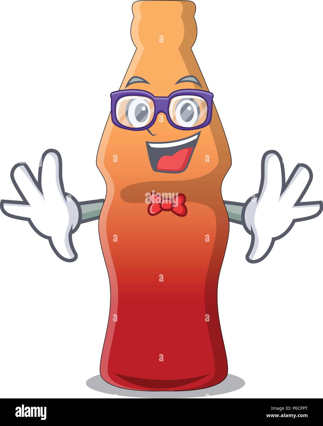 Geek cola bottle jelly candy character cartoon Stock Vector Image & Art ...