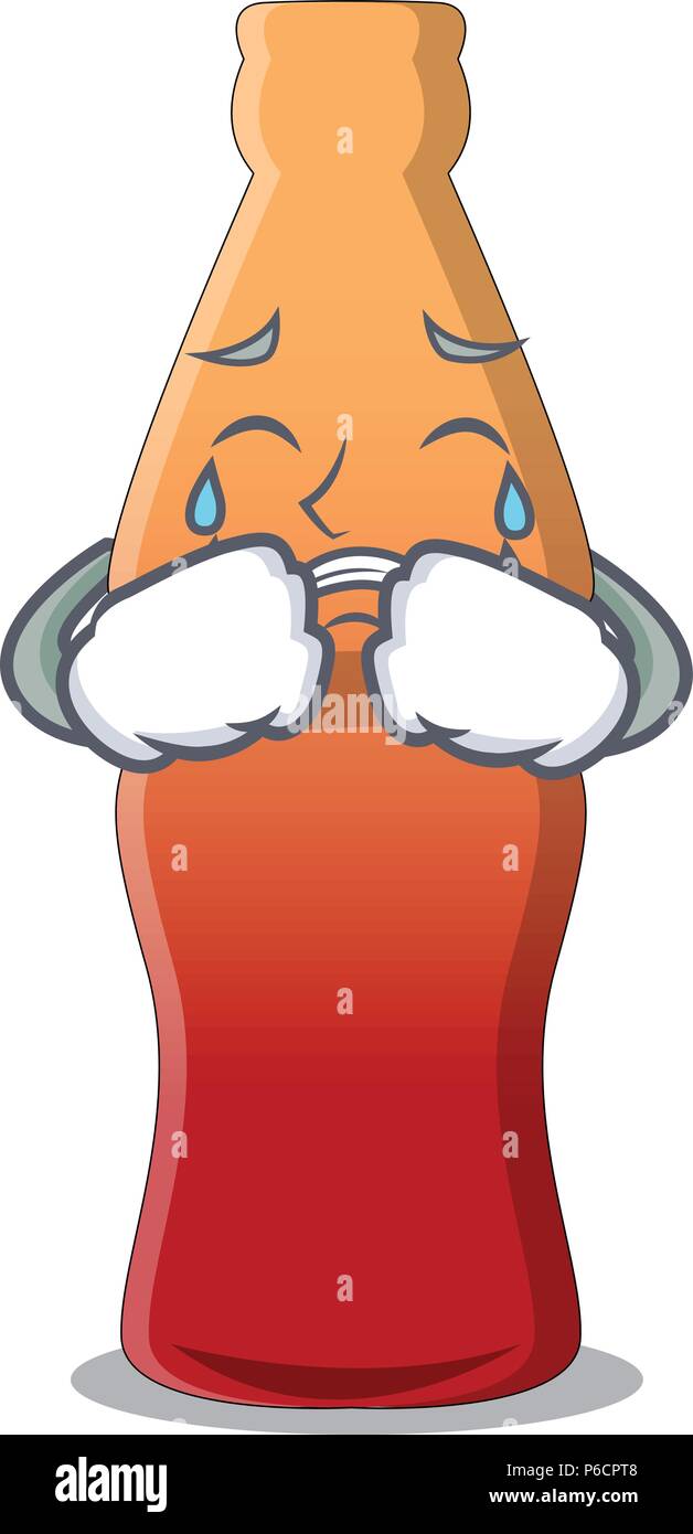 Crying cola bottle jelly candy mascot cartoon Stock Vector Image & Art ...