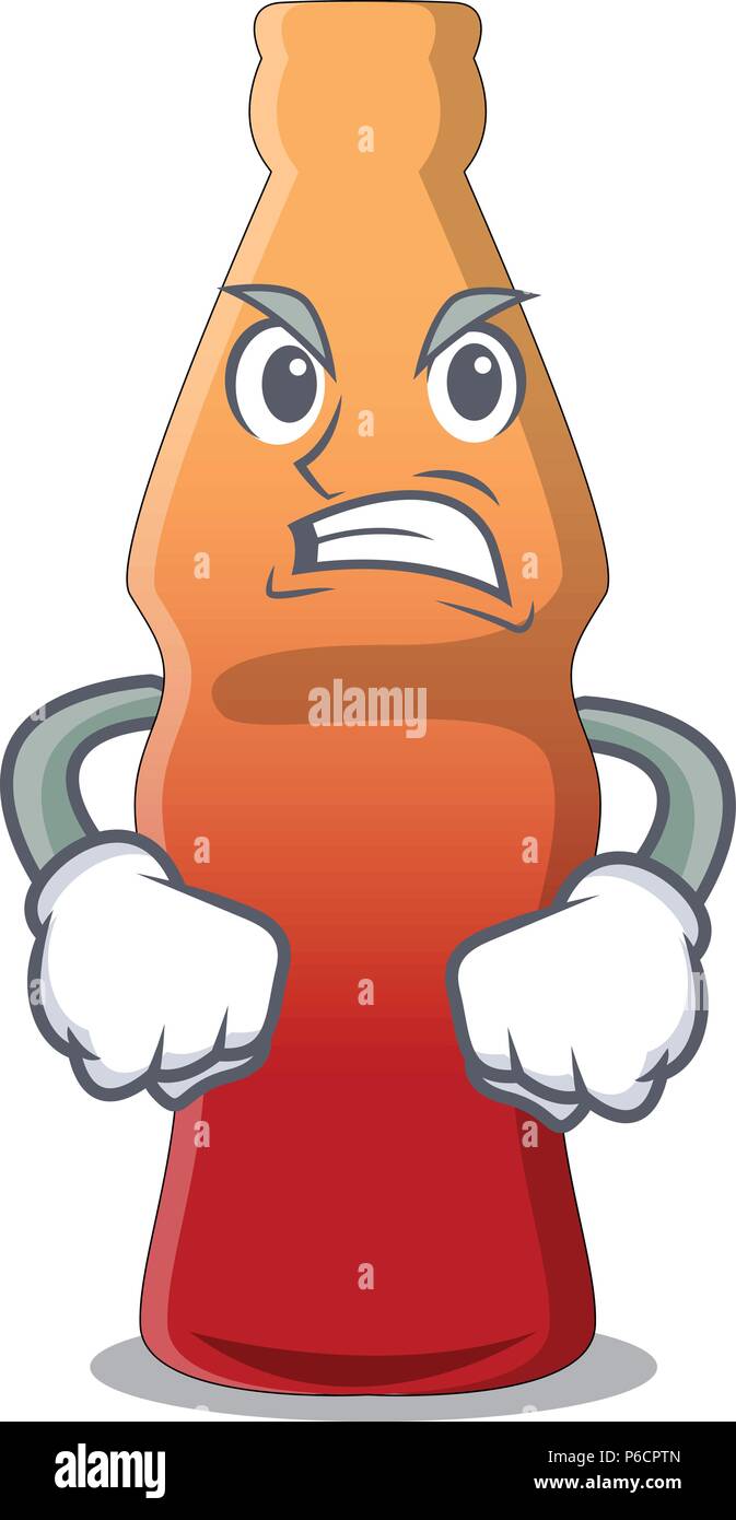 Angry cola bottle jelly candy mascot cartoon Stock Vector Image & Art ...