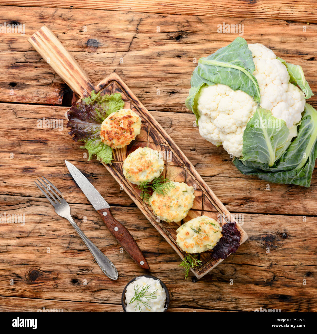 Healthy fried vegetable cutlets with cabbage.Vegetarian rissole Stock ...