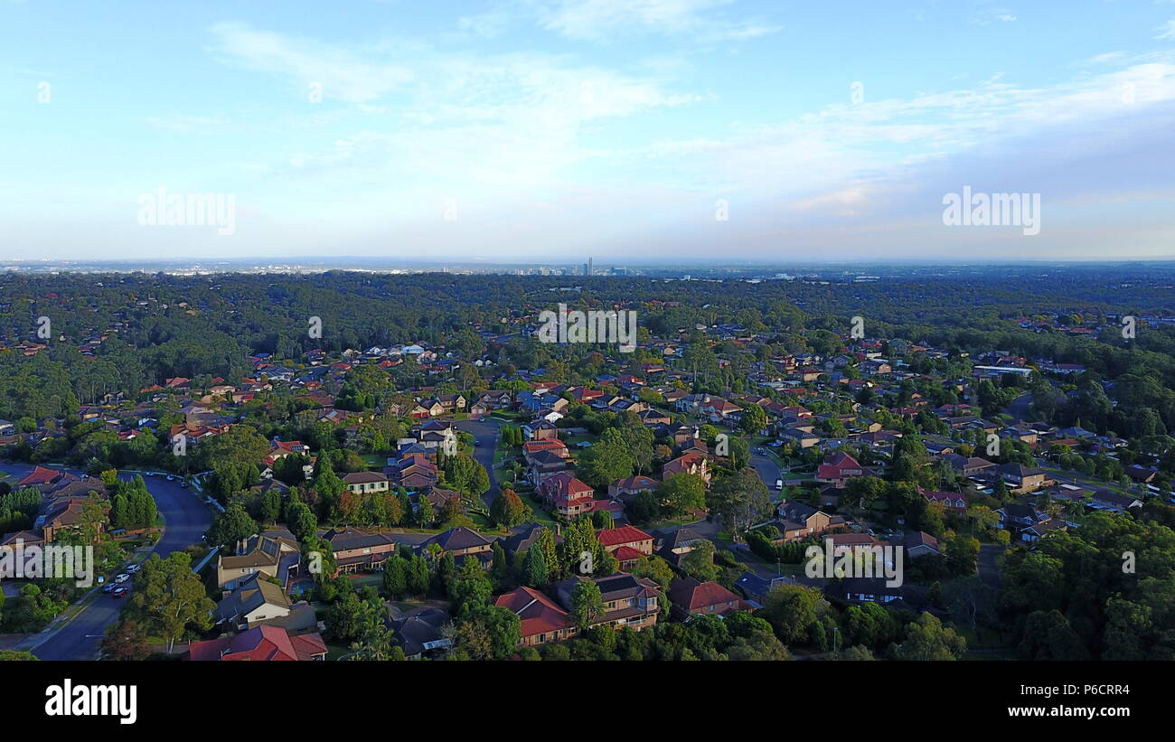 Lush green suburbs of Sydney Stock Photo - Alamy