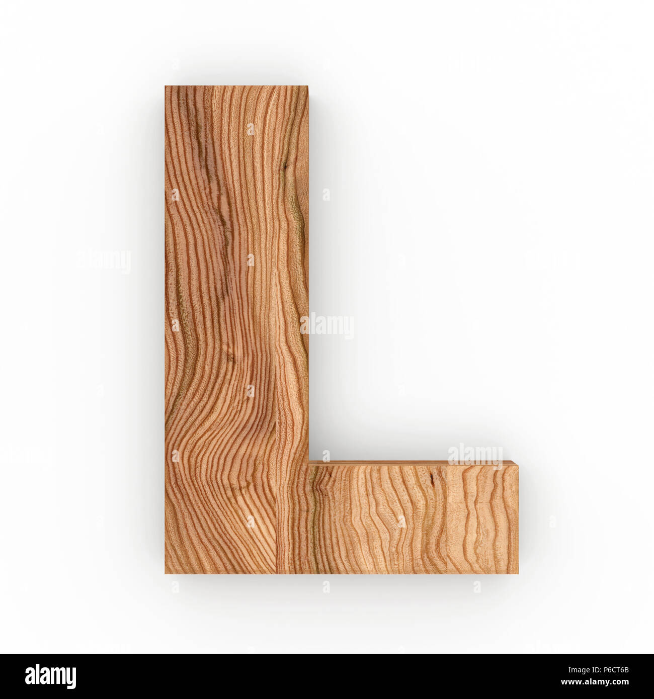 Wooden letter L isolated on white background Stock Photo - Alamy