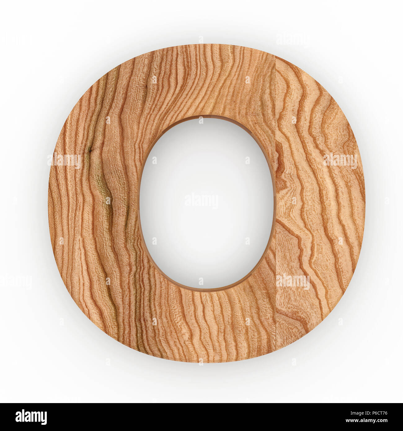 Wooden letter O isolated on white background Stock Photo - Alamy