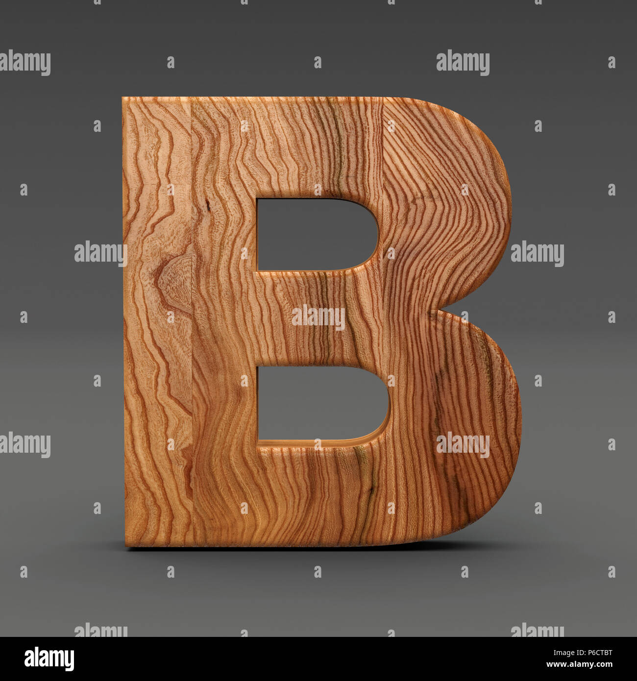 Wooden letter B isolated on dark background Stock Photo - Alamy