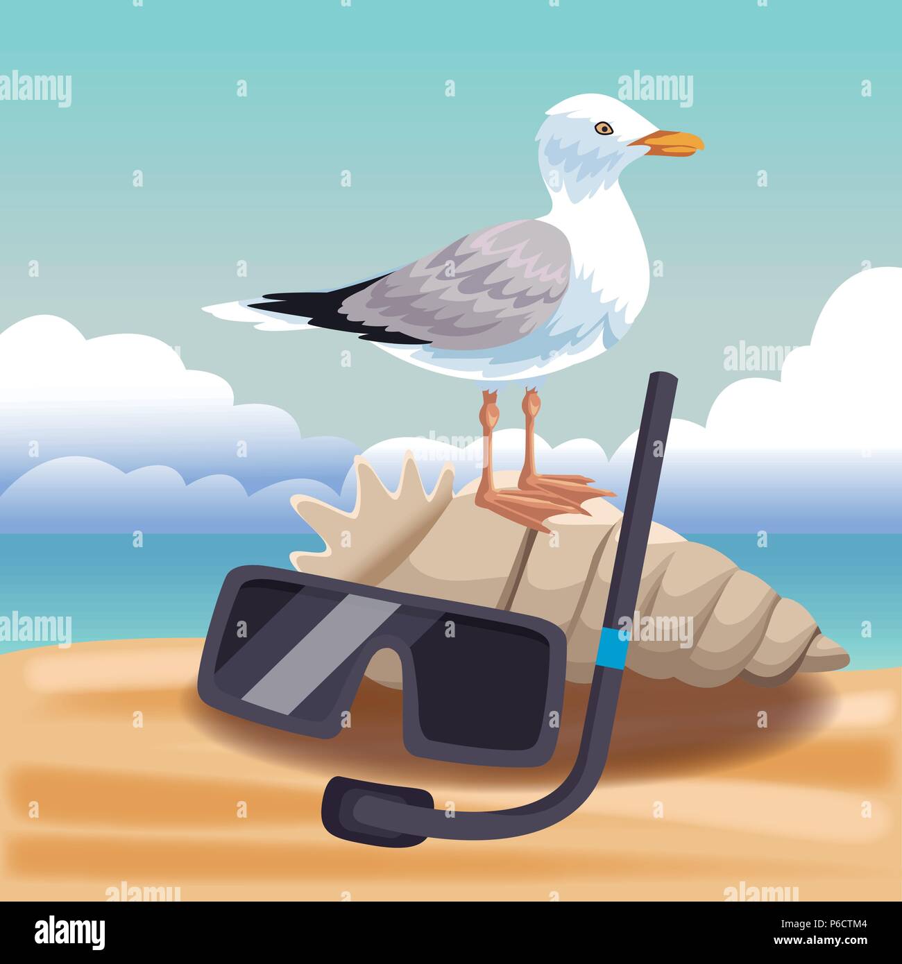 Island stork Stock Vector Images - Alamy